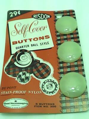 Vintage Risdon Self-Cover Buttons Quarter Ball Style Size 45 | eBay
