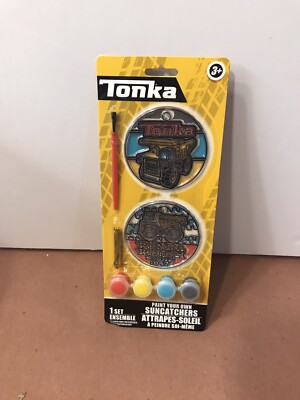 Tonka Trucks Paint & Display Your Own Suncatchers 3+ Paint Brush Incl ...