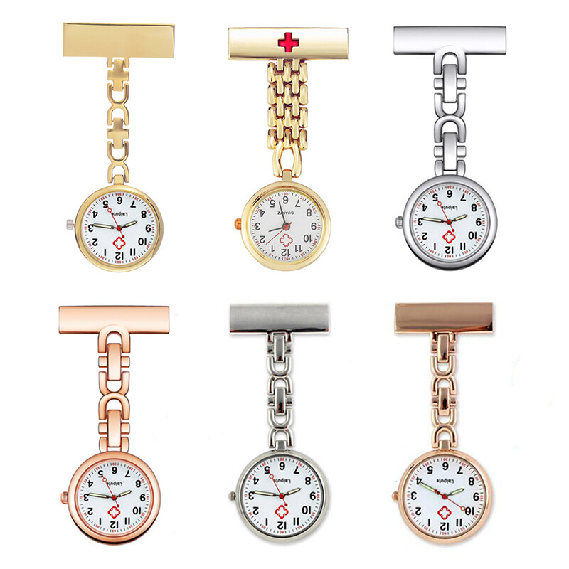 New Clip on Nurse Watch Pin Brooch Quartz Pocket Watch for Men Women | eBay
