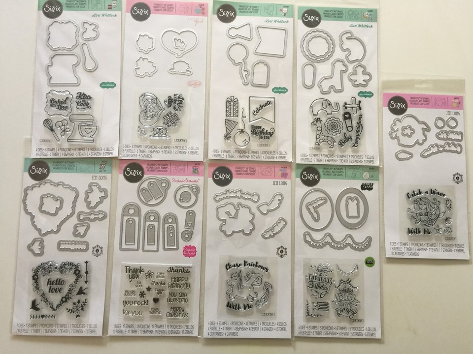 Sizzix Framelits Stamp & Die Set Pick 1 of 9 Stamps & Dies New | eBay