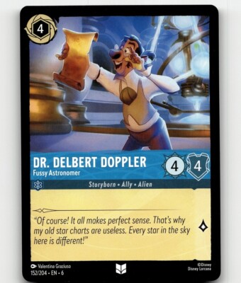 Disney Lorcana Dr. Delbert Doppler - Fussy Astronomer - Azurite Sea | eBay