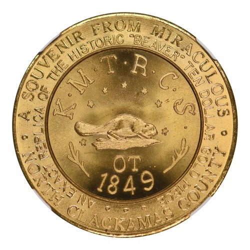 1959 Oregon Beaver Dollar Centennial, Large Letters HK-573 NGC MS68 ...