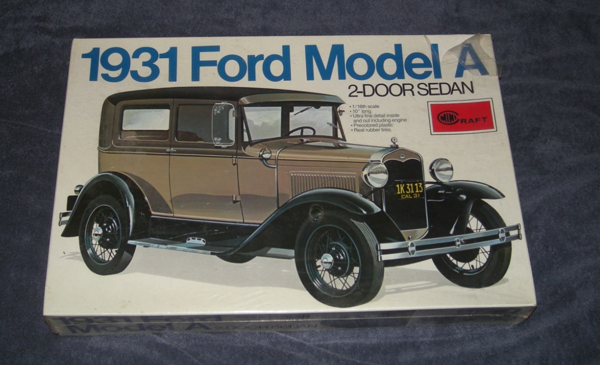 New & Sealed Minicraft 1931 Ford Model A 2 Door Sedan 1523 1/16 Scale ...