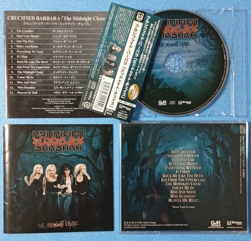 CRUCIFIED BARBARA - The Midnight Chase - 2012 JAPAN CD OBI + Bonus ...