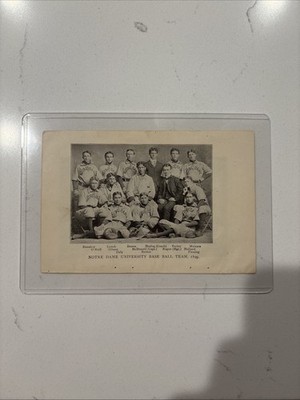 1899 Spalding Notre Dame & Illinois Baseball Team Pictures - Rare ...