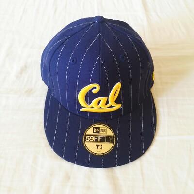 New Era 59Fifty Golden Bears UC Berkeley Cal Fitted Hat 7 1/4 Cap NCAA ...