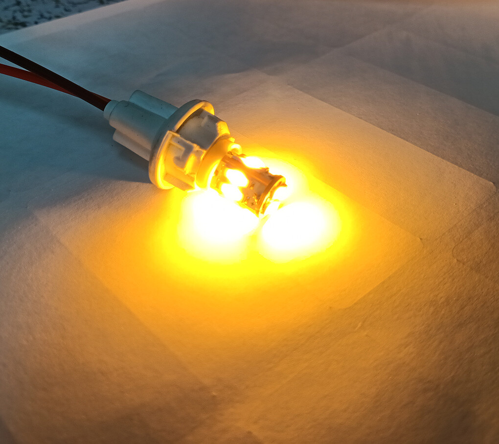 10X Amber T10 Wedge LED Bulbs Low Voltage DC 12V for Malibu T5 ...