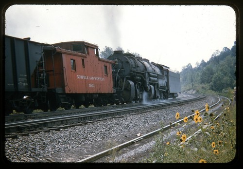 Norfolk & Western N&W 2-8-8-2 Y6a 2163 Steam Scene Original RB ...