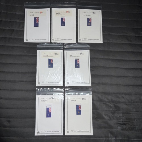Maritime Military Model Ship Flags - Blue Ensign & Misc Flag Lot of 7 ...