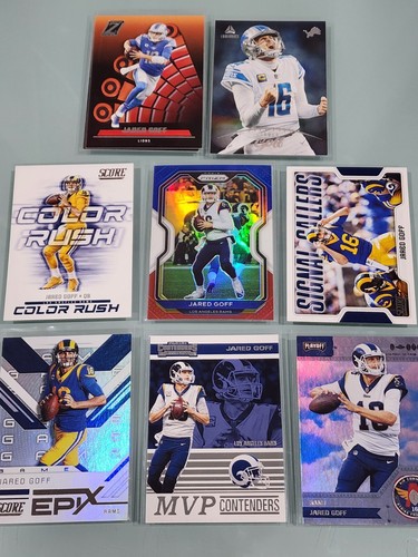 Jared Goff Lot, Prizm Red, White, Blue - Rams, Lions | eBay