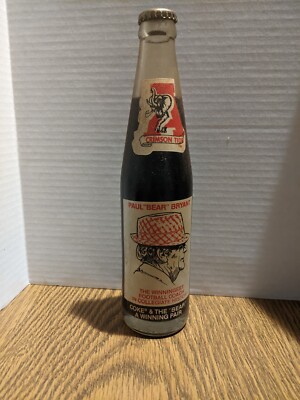 Vintage 1979 Paul Bear Bryant Coke Bottle | eBay