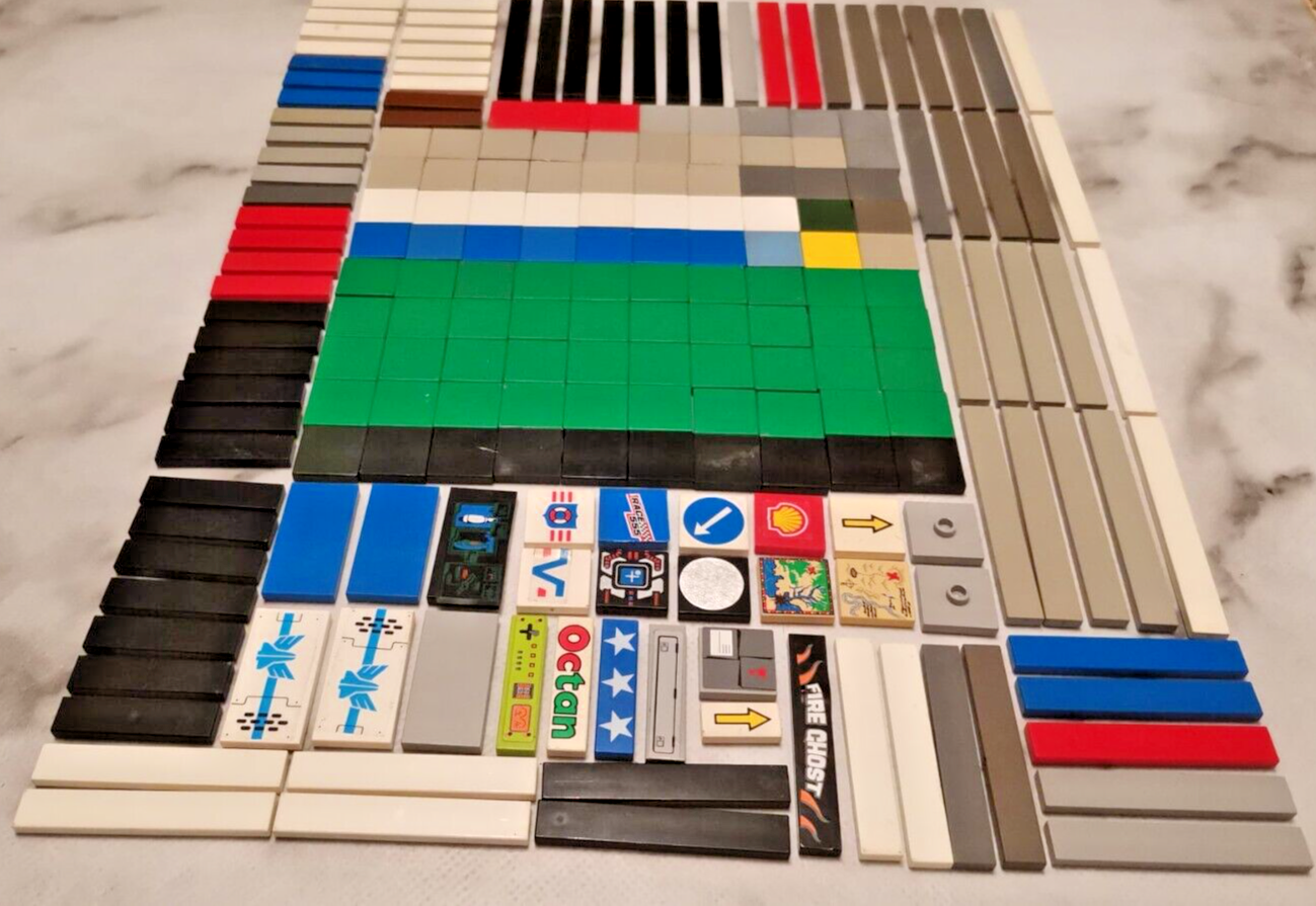 Lego Flat Tiles Bundle - job lot Mixed Flat Tiles Parts 200+Pieces ...