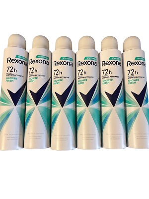 Rexona Spray for Women 72-hour Shower Fresh Fragrance 200ml (Pack of 6 ...