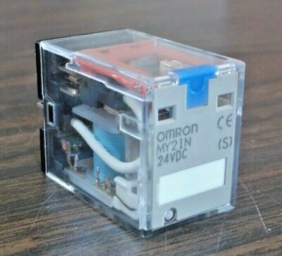 OMRON MY2IN-DC24(S) Push to Test Relay, 8Pin, DPDT, 10A, 24VDC (C10T ...