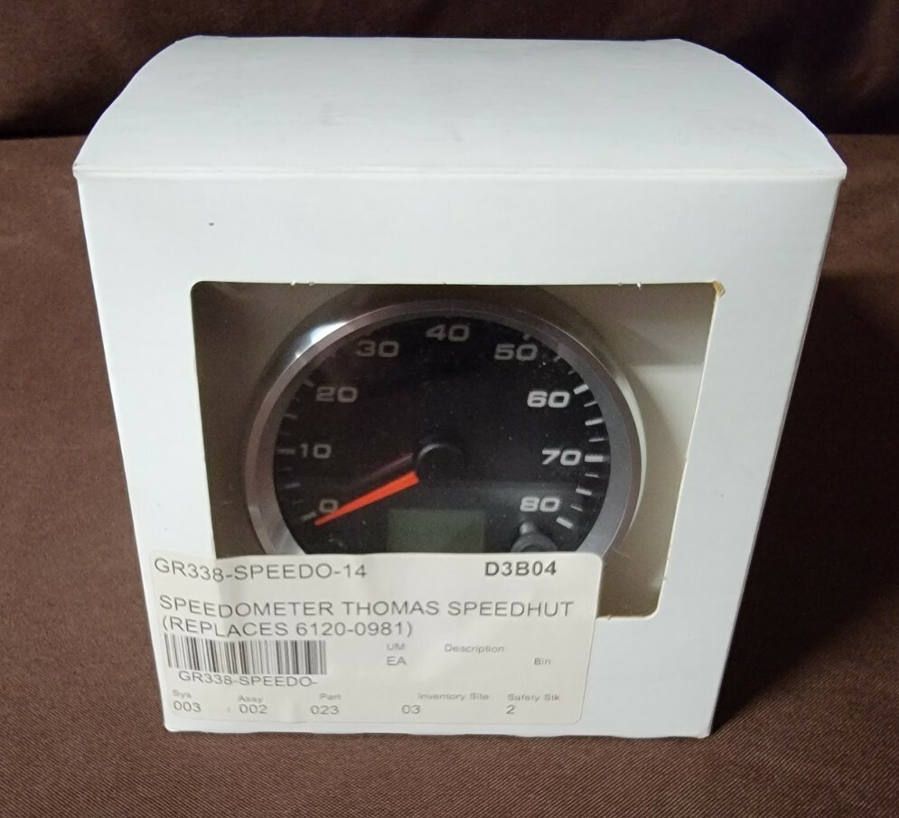 Speedhut GR338-SPEEDO-14 3-3/8" Programmable Speedometer 80mph ...