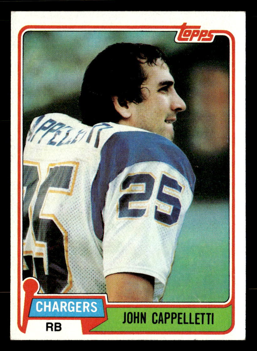 John Cappelletti 1981 Topps Card #337 San Diego Chargers | eBay