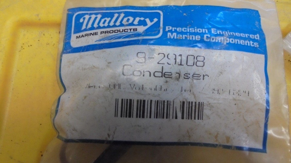 MALLORY 9-29108 OMC CONDENSOR FOR OMC VOLVO PENTA | eBay