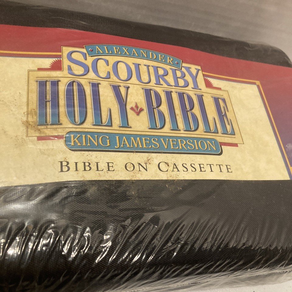 Vintage Holy Bible King James Version Alexander Scourby 48 cassettes ...