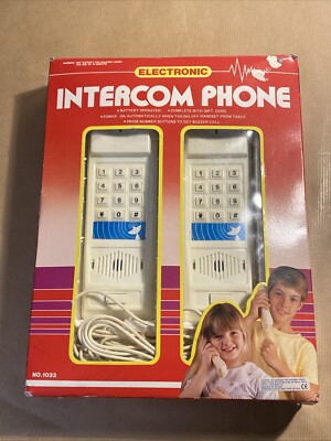 Vintage RED BOX Electronic Intercom Phone Set Toy - Fully Working. | eBay