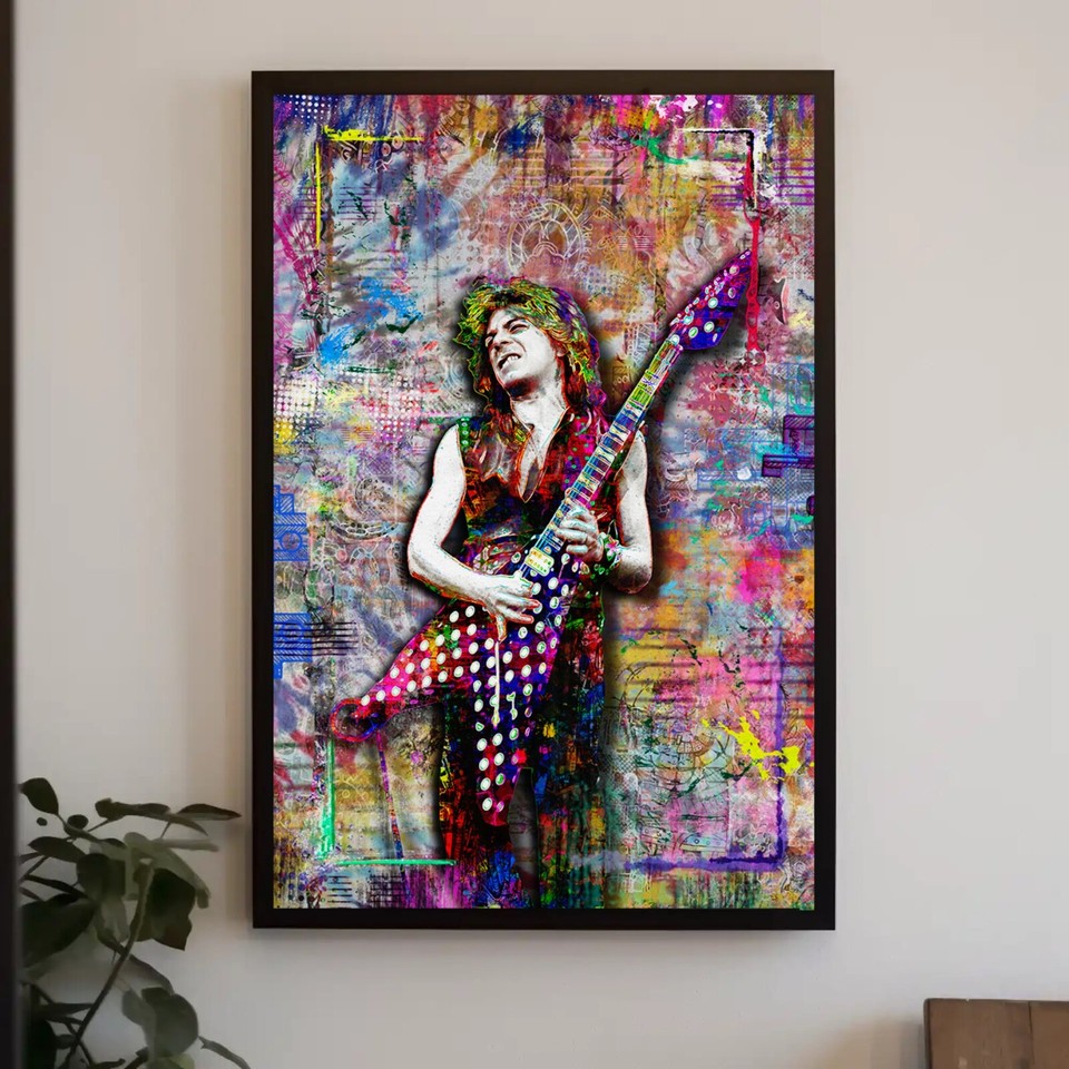Randy Rhoads Poster, Ozzy Guitarist Randy Rhoads Pop Art Free Shipping ...