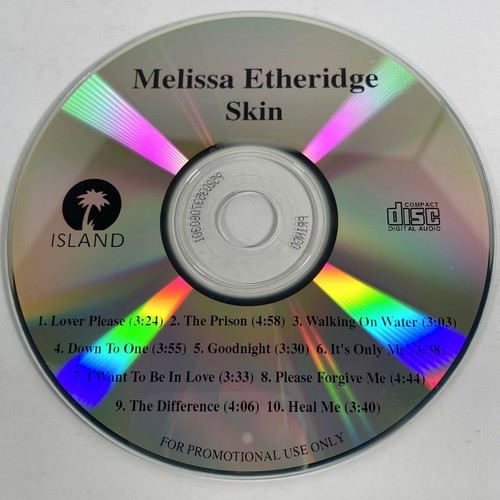 Melissa Etheridge Skin Promo CD 2001 Island Records Advance Audio Disc ...