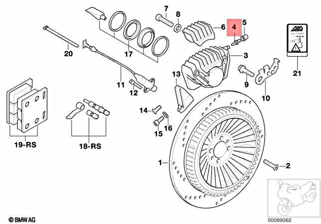 Genuine BMW 259 59C 89V C1N K14 K25 K29 K30 K41 K48 Vent Screw M10 ...