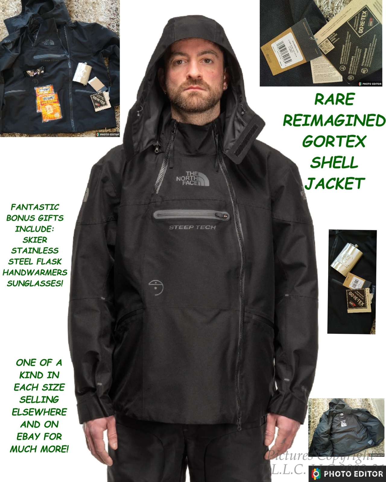 New Mens The North Face RMST Steep Tech Waterproof Shell Gore Tex ...