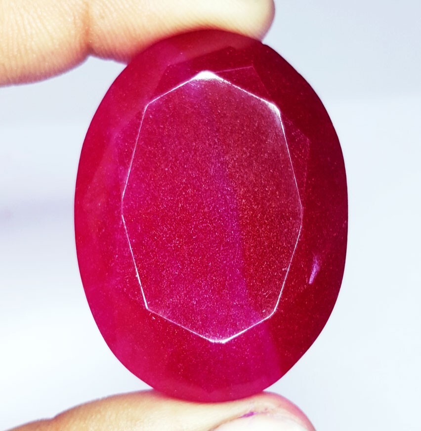 Loose Gemstone 183.57 Ct Natural Big Size Red Ruby Certified Opaque ...