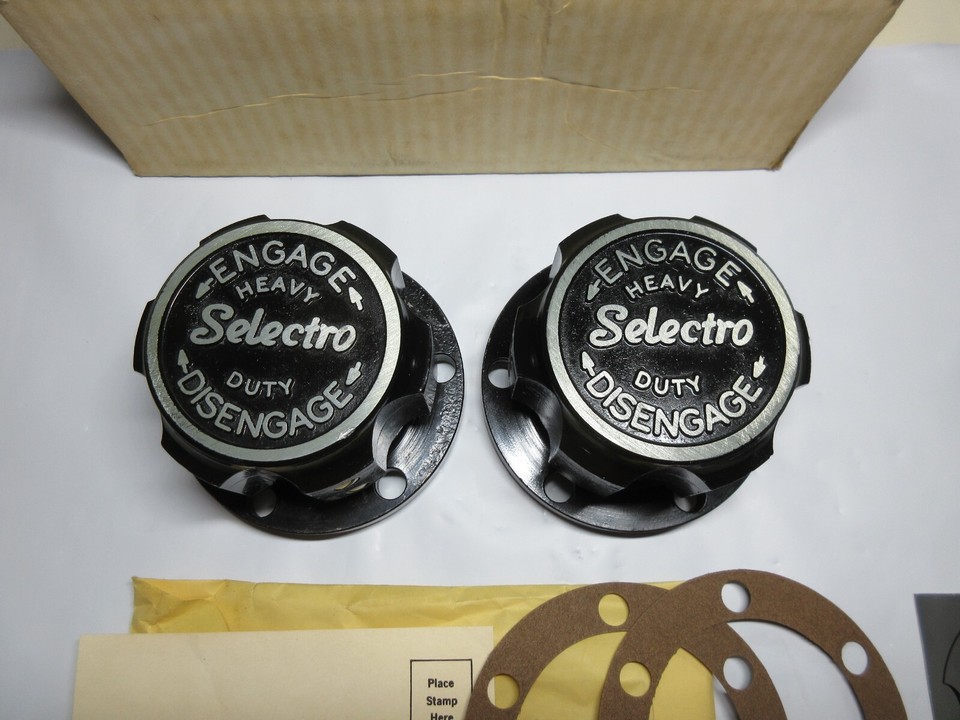 NOS Selectro Locking Hubs 11024 GPW Willys MB CJ2A CJ3A CJ3B M38 CJ5 10 ...