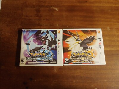 Pokemon Ultra Moon & Ultra Sun - Cases & Inserts -NO GAME - Little/No ...