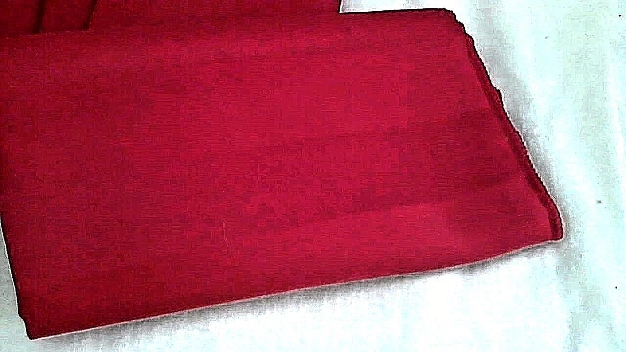 Stripe Texture Medium Red Napkins 17" x 17" Machine Hem Poly Washable ...