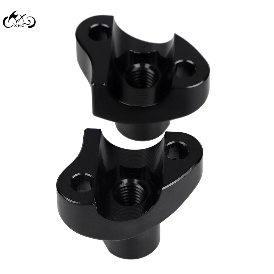 1.7" Black Short Handlebar Risers For Harley Sportster Custom XL883C ...