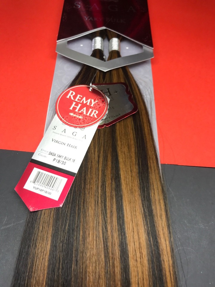 MilkyWay SAGA_Remy_Yaky_BULK_18"_#P1B/30_100% Human Hair Braid | eBay