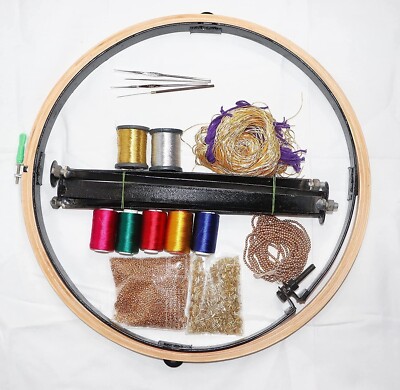 Aari Work 18" Wooden Frame Stand with Aari Work Materials | eBay