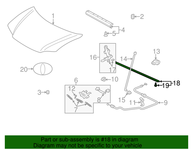 5338352010 Genuine Toyota Seal Hood to Cowl Top 53383-52010 for sale ...