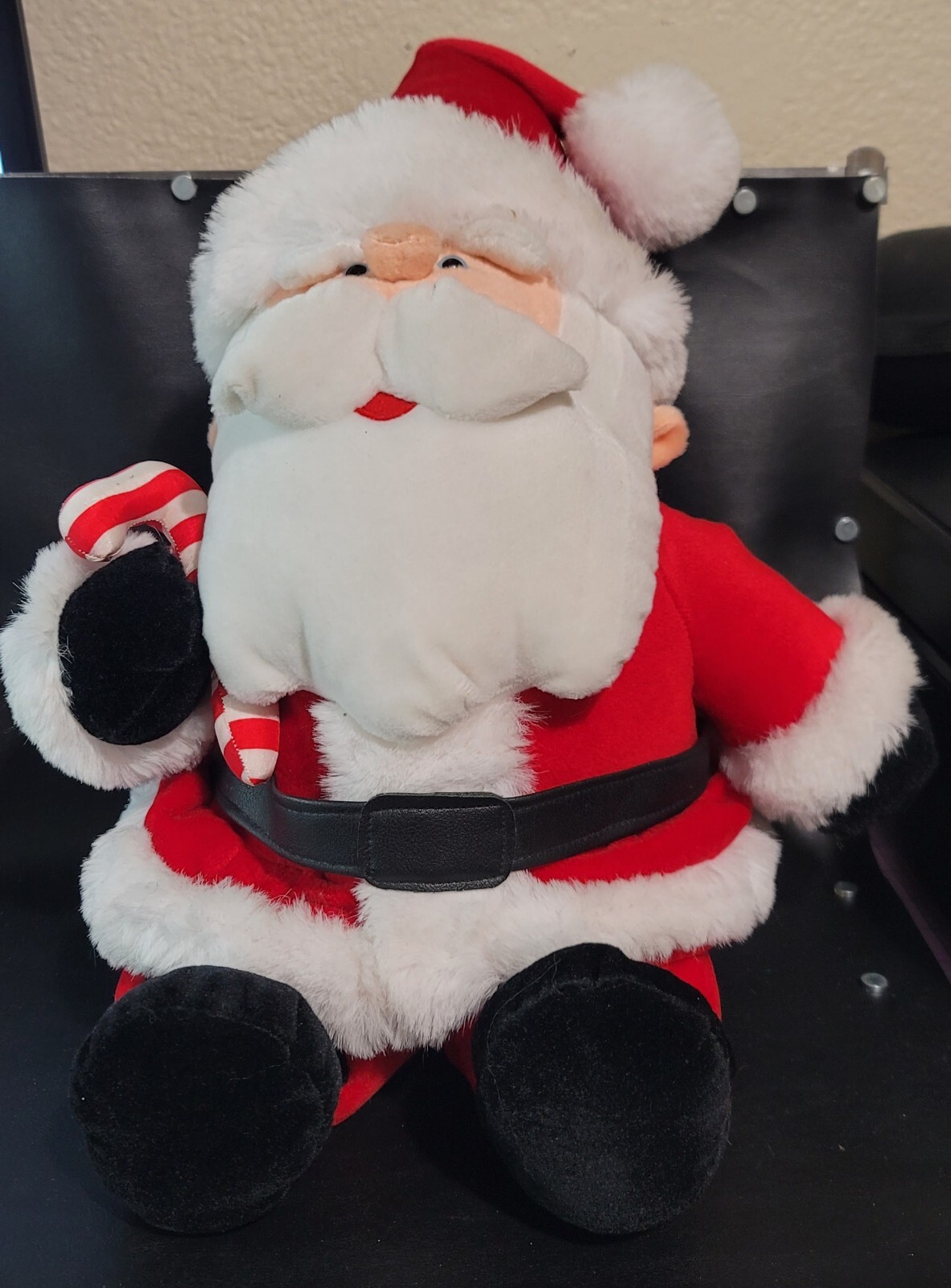 Vintage STUFFINS 1990 Puffy Nylon Santa Plush Christmas Doll Puffalump ...