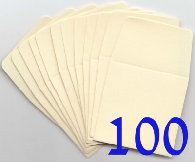 100 Tan Archival Small Paper Coin Envelopes 2x2 New Pack Safe Storage ...