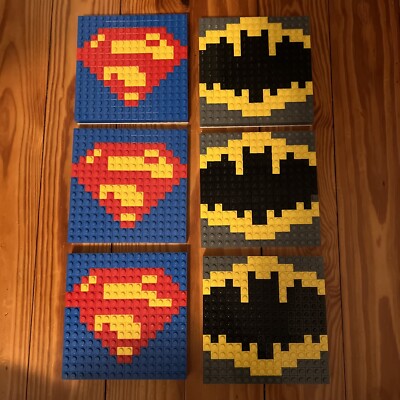 Lego Superman/Batman Logo Mosaic Shield Rare Toys R Us Build Days promo ...