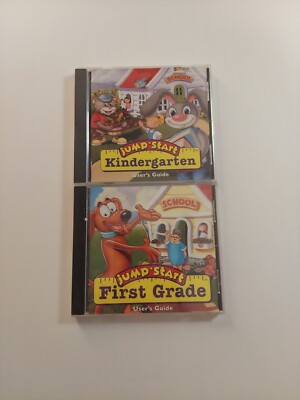 Lot of 2 Jump Start Learning Kindergarten & First Grade PC CD-ROM | eBay