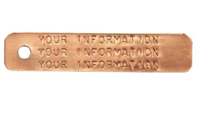 Custom Stamped Copper Trap Tags (100 Pack | eBay