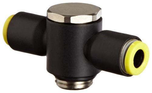 Legris 14 17 Nylon/ Nickel-Plated Brass Push-to-Connect Fitting, 90 ...