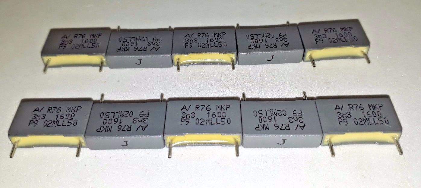 10PCS NEW ARCOTRONICS R76 3.3nF 3300pF 1600V 5% HQ TUBE AMP MKP CAPS ...