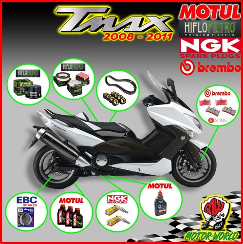 KIT TAGLIANDO COMPLETO YAMAHA T MAX 500 2008 2009 2010 2011 T-MAX TMAX ...
