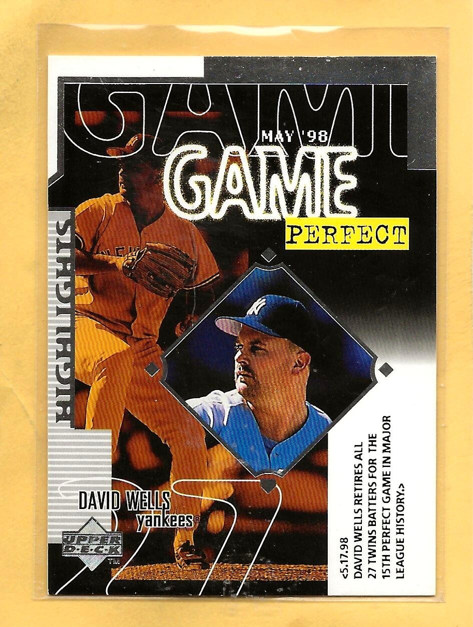 DAVID WELLS - 1999 Upper Deck "Perfect Game" - #249 - Yankees - Comb ...