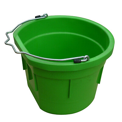 Utility Bucket Flat Sided Lime Green Resin 8-Qts. -MR8QP/FSB-LIMEGRN ...