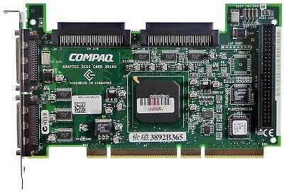 COMPAQ / ADAPTEC ASC-39160/CPQ ASC-39160 PCI SCSI ADAPTER WITH WARRANTY ...