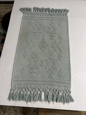 World Market Made India 100% Cotton 20x30” Machine Washable Throw Rug ...