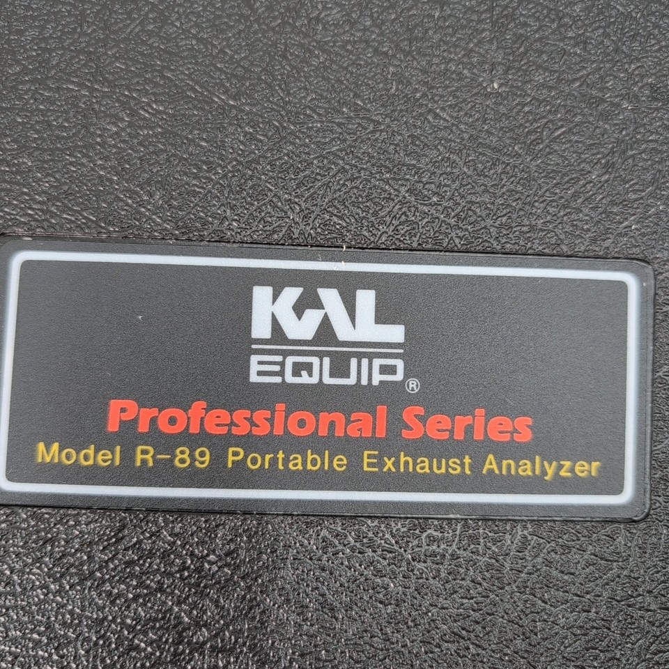 KAL EQUIP Model R-89 Professional Series Portable Exhaust Gas Analyzer ...
