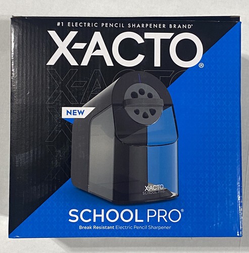 NEW X-ACTO School Pro Electric Pencil Sharpener With Six Size Dial Z4 ...