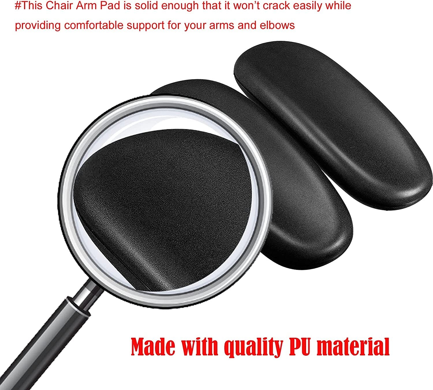 Office Chair Arm Rest Replacement Pad with mounting holes 1 pair (2pcs ...